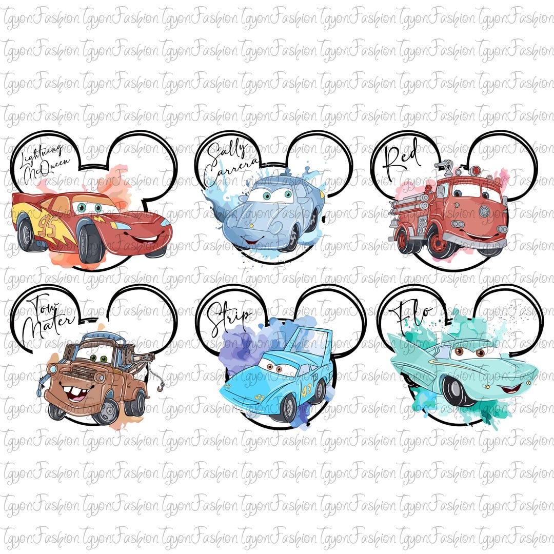 Disney Cars Friends Bundle Png, Pixar Lightening Mcqueen Png,mcqueen ...