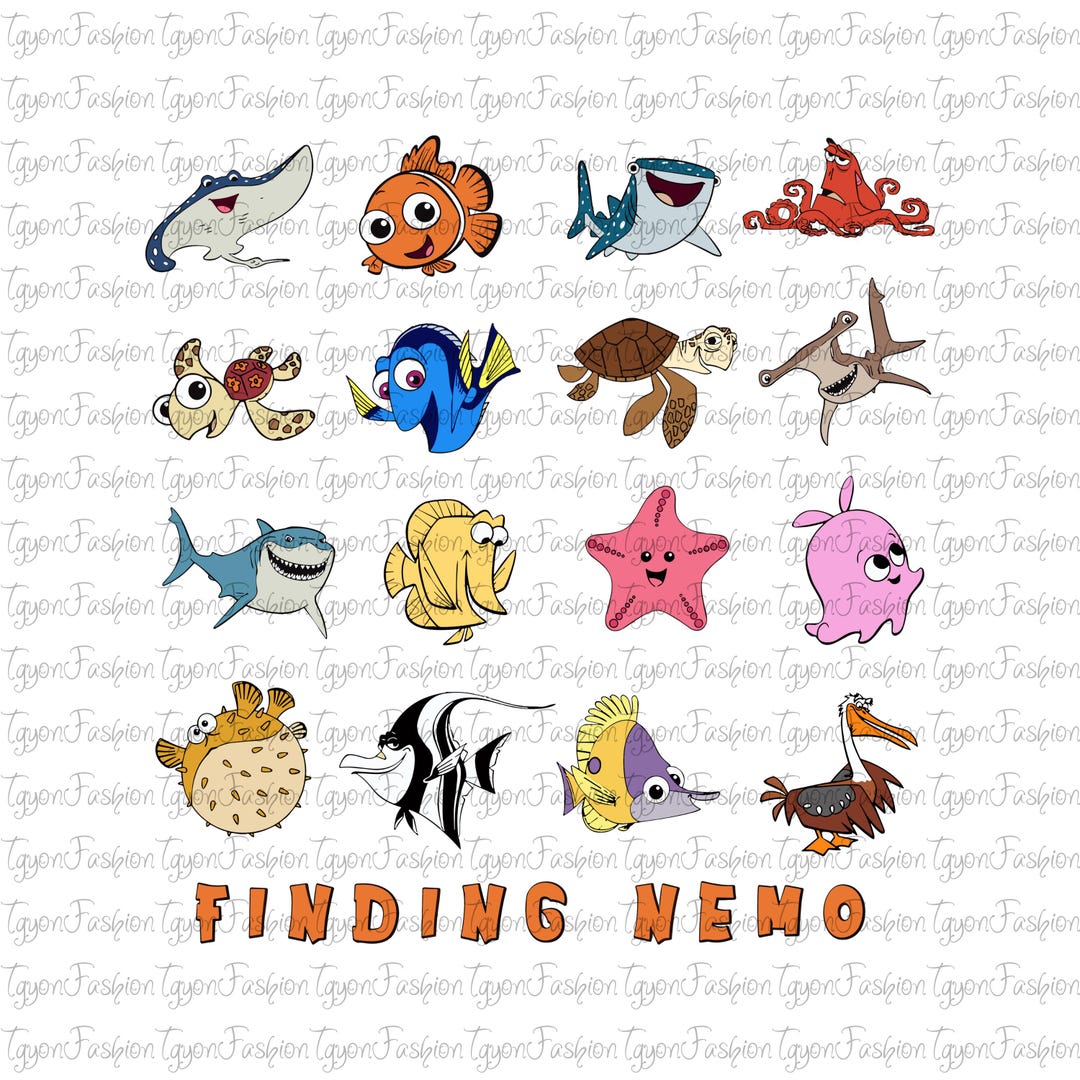 Disney Finding Nemo Friends Png, Finding Nemo Matching Png, Finding ...