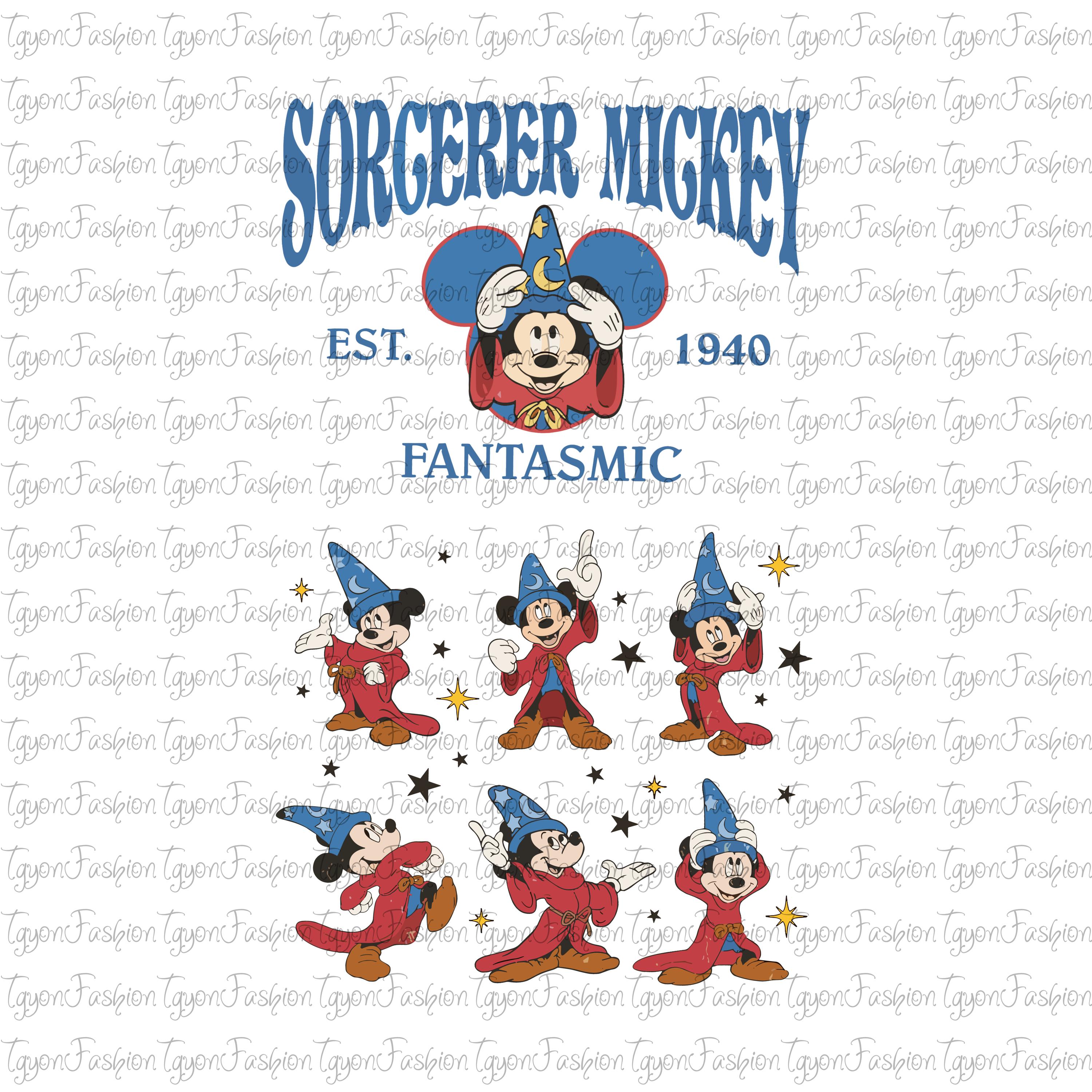 Disney Mickey Fantasia Bundle Png, Disney Fantasia Sorcerer Mickey ...