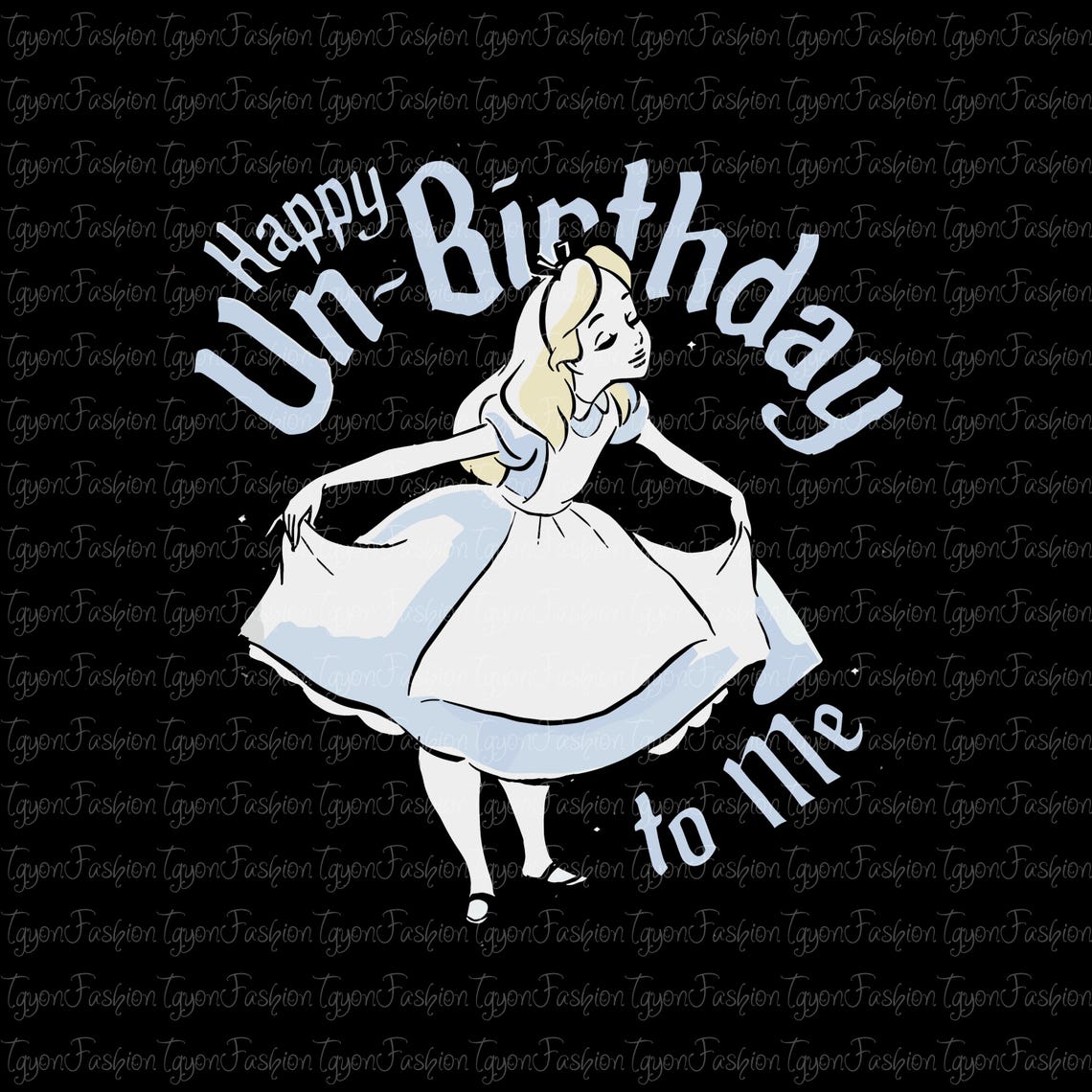 Disney Alice in Wonderland Png, Disney Alice Happy Un-birthday to Me ...