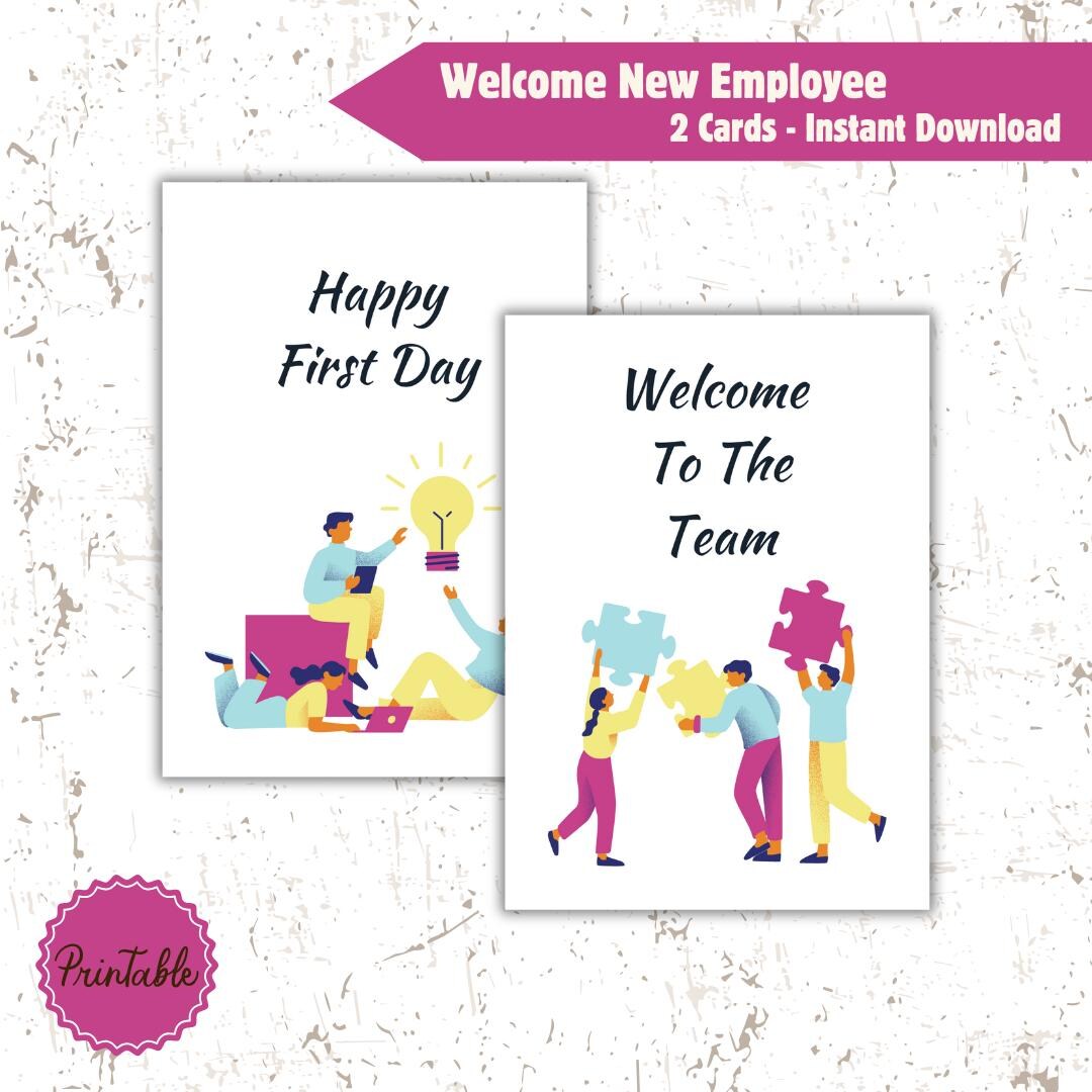 HR Onboarding Printable Set | Welcome & First Day Signs | Digital ...