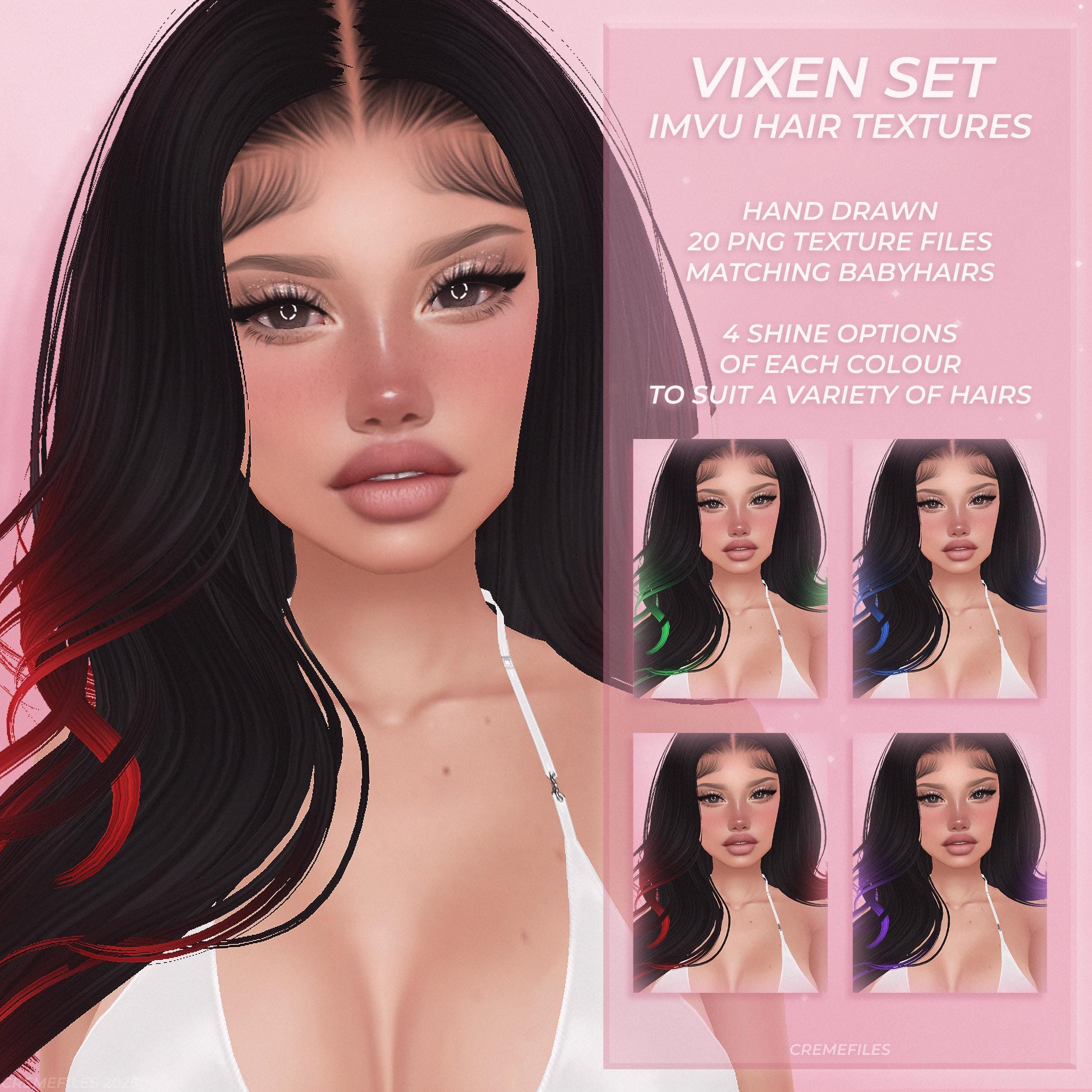 Vixen IMVU Hair Texture Pack - Etsy