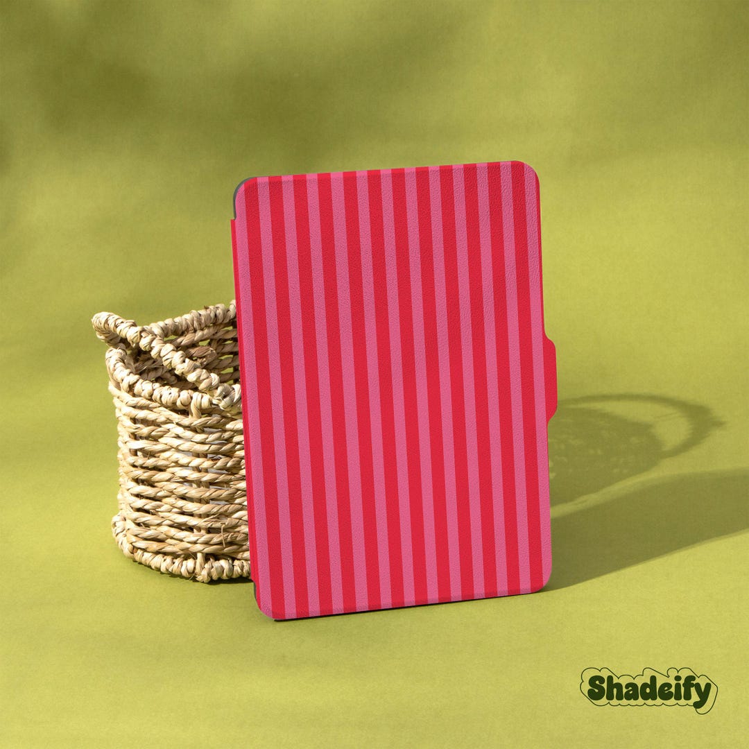 Red Stripe Kindle Paperwhite 12th 7" Case Kobo Case Auto Wake Kindle ...