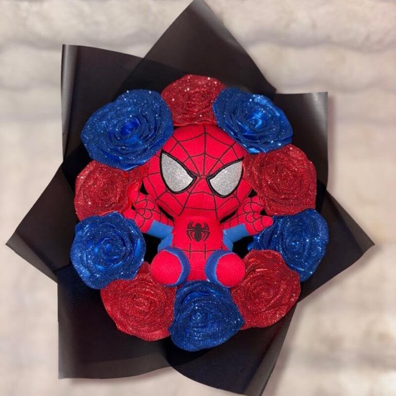 Spiderman Flower Bouquet - Etsy