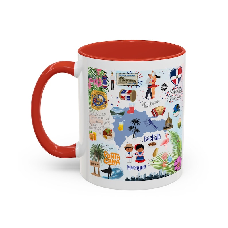Dominican Republic Coffee Mug: Iconic Sights Souvenir Drinkware - Etsy
