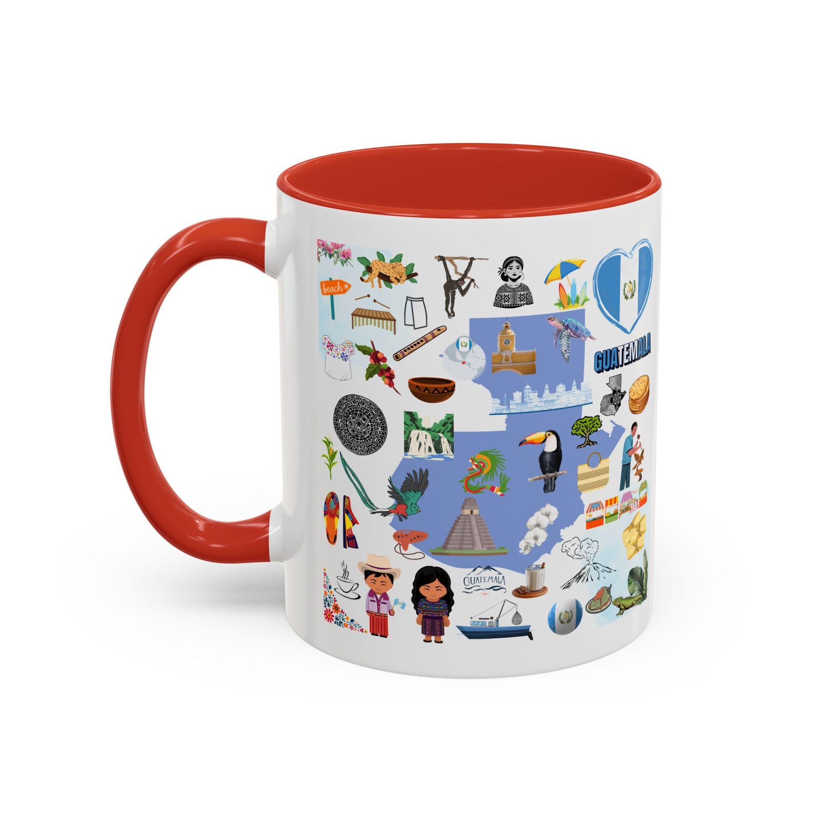 Guatemala Accent Mug - Tea Cup, Coffee Cup - Etsy