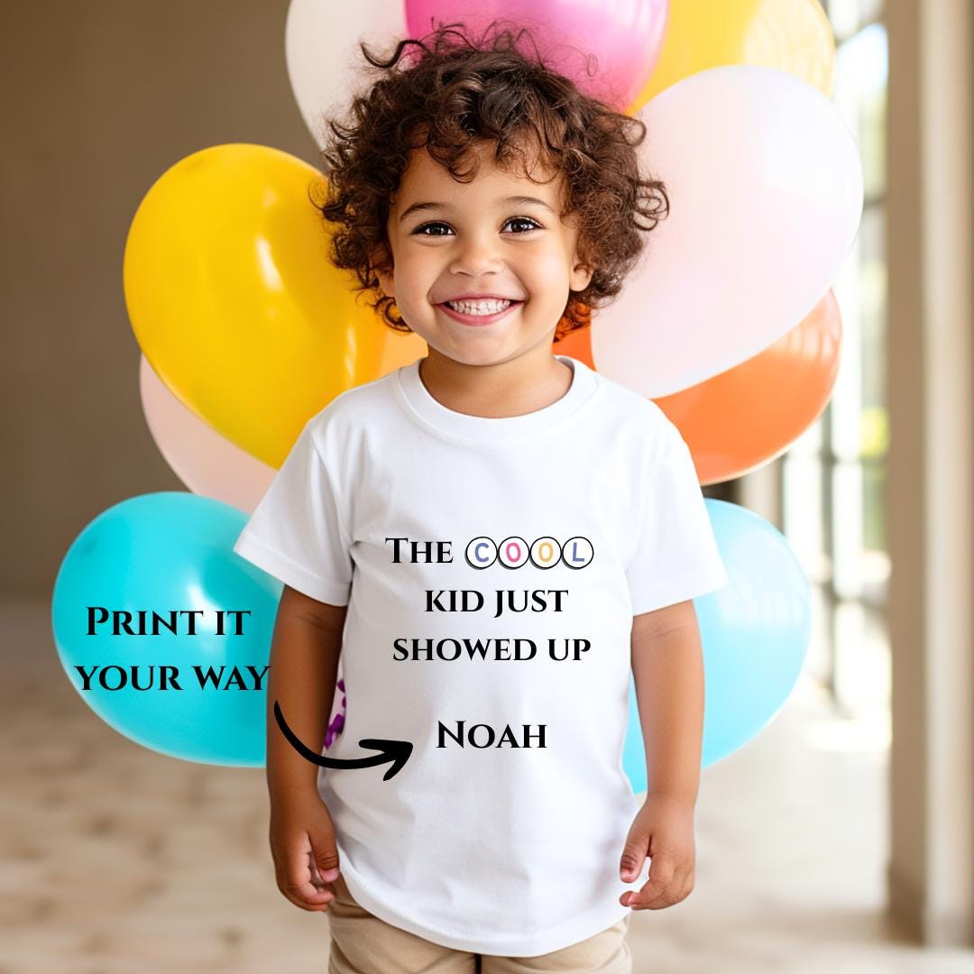 The Kid Just Showed up Kids Tee | Funny Graphic Shirt - Etsy