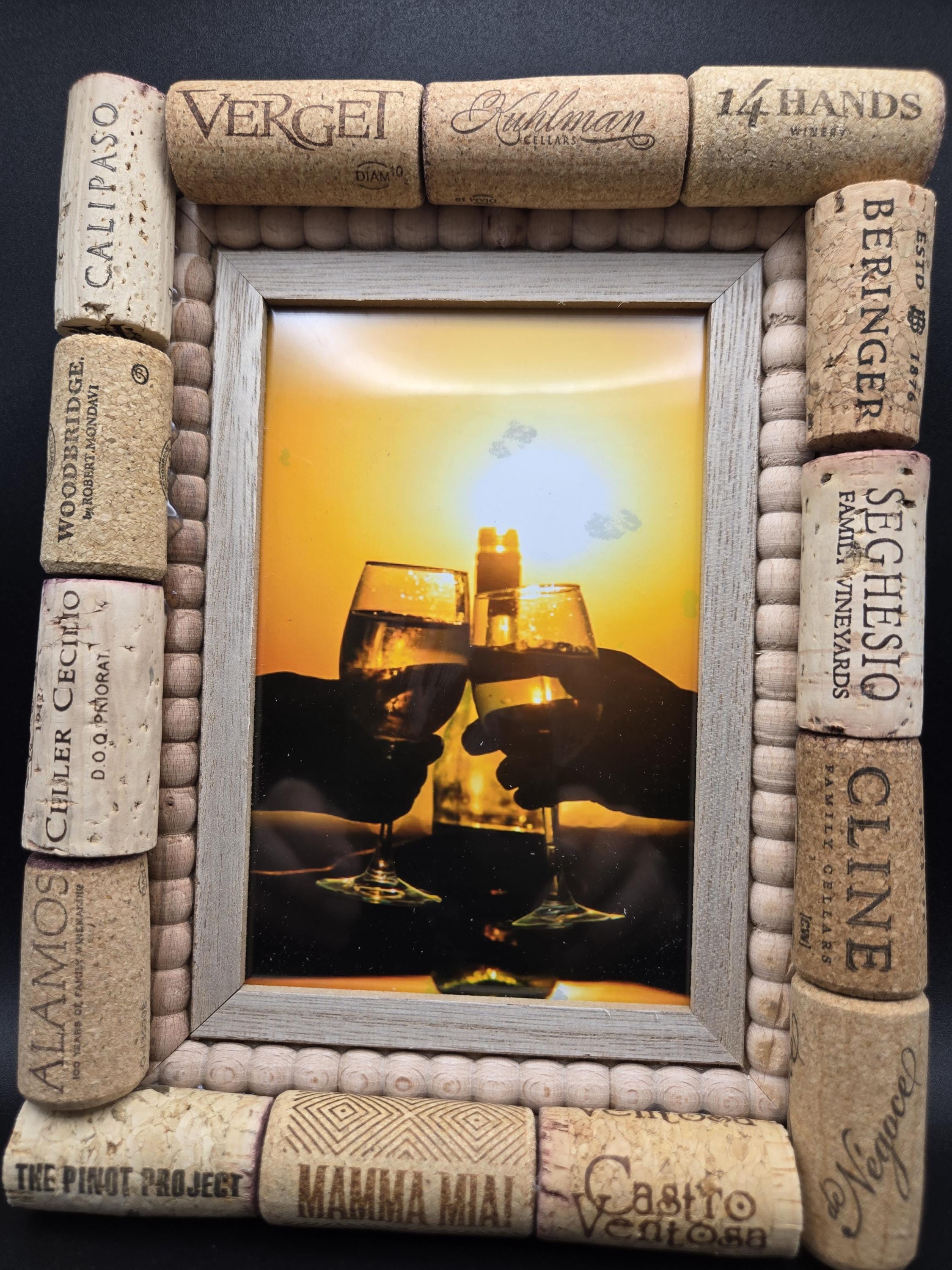 Custom Wine Corks Picture Frame 4 X 6 - Etsy
