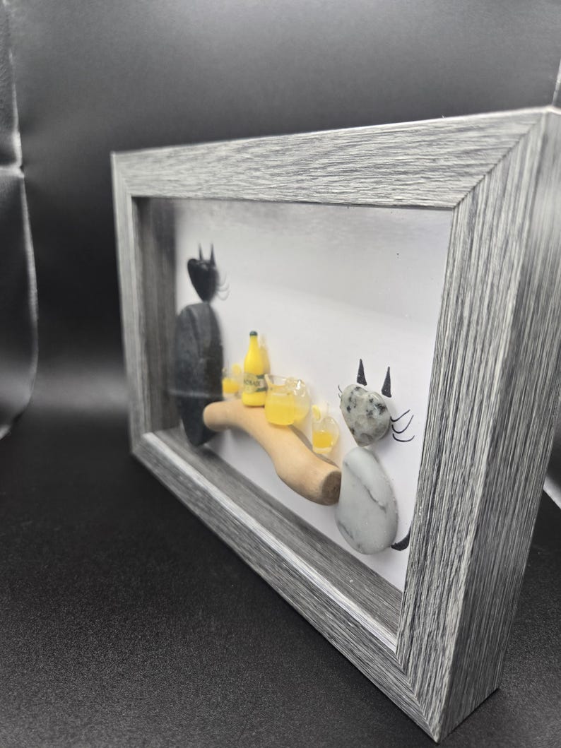 Lemonade Stand Cats Shadow Box Art - Etsy