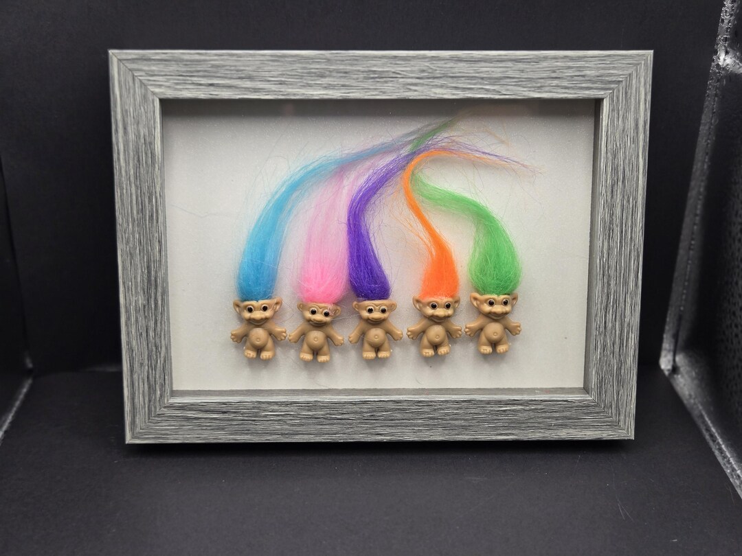 Trolls Shadow Box Art - Etsy