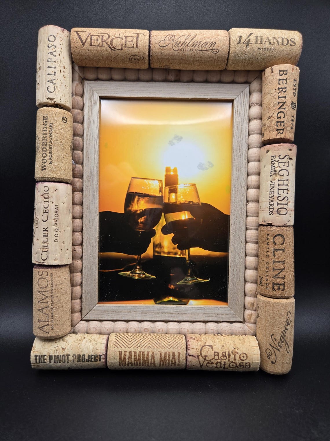 Custom Wine Corks Picture Frame 4 X 6 - Etsy