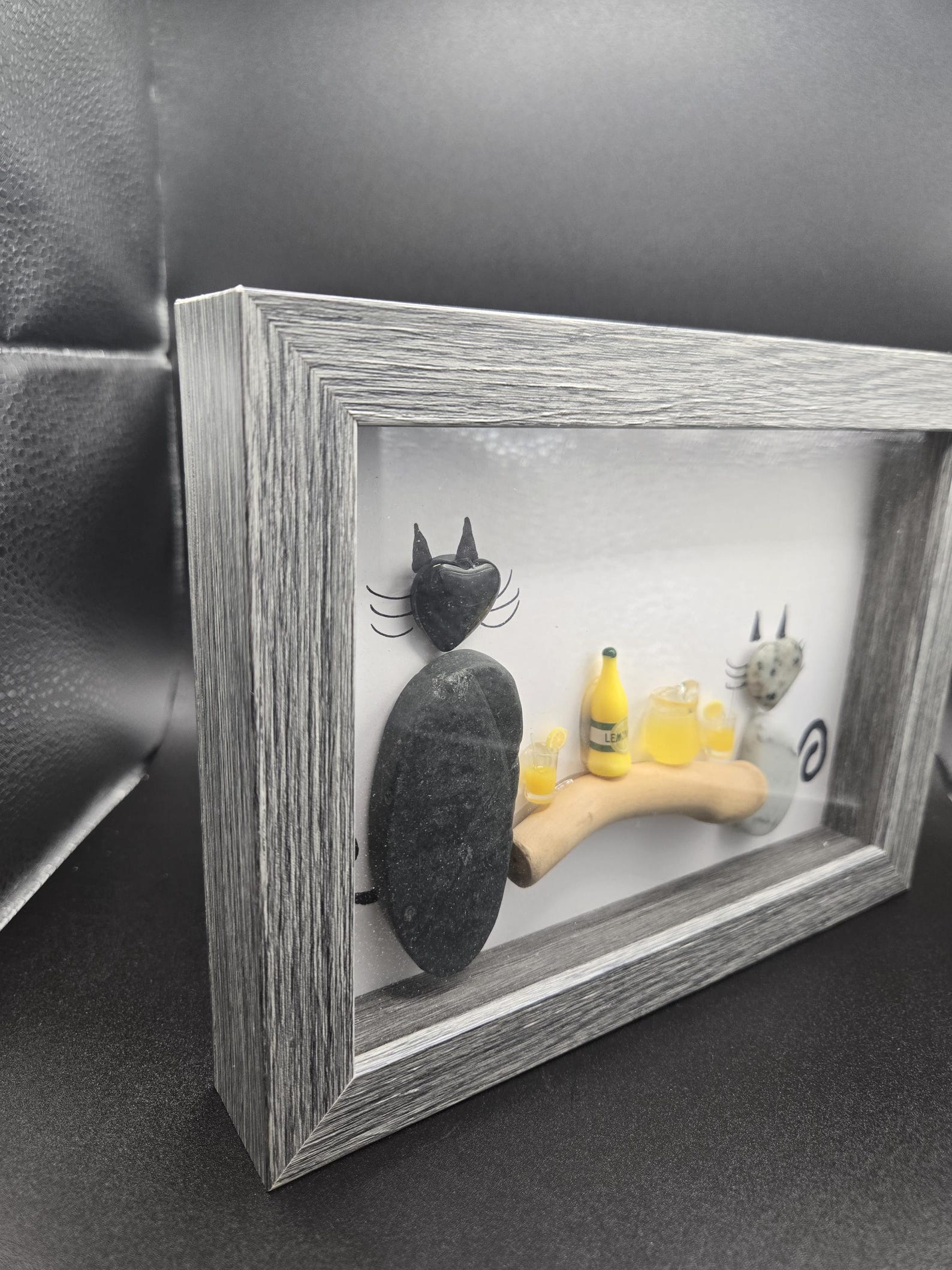 Lemonade Stand Cats Shadow Box Art - Etsy
