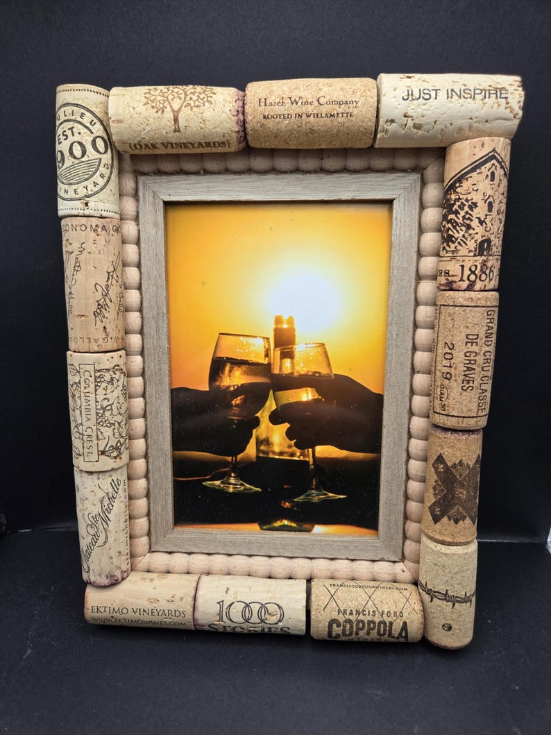 Custom Wine Corks Picture Frame 4 X 6 - Etsy