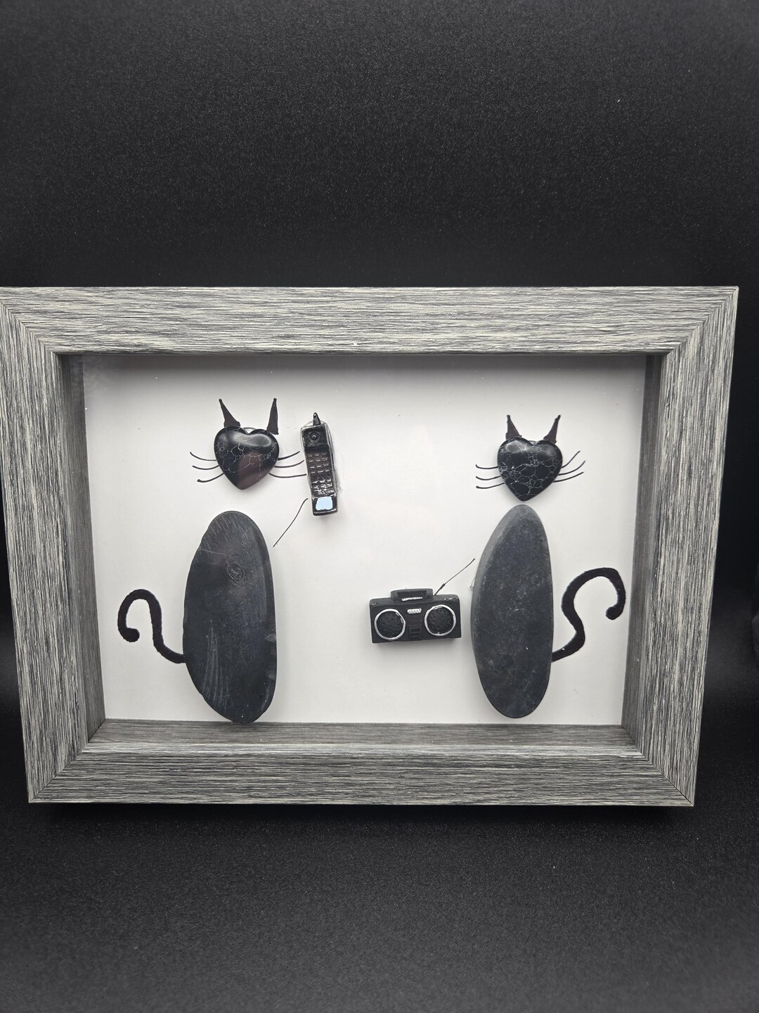 Old School Cats Shadow Box Art - Etsy
