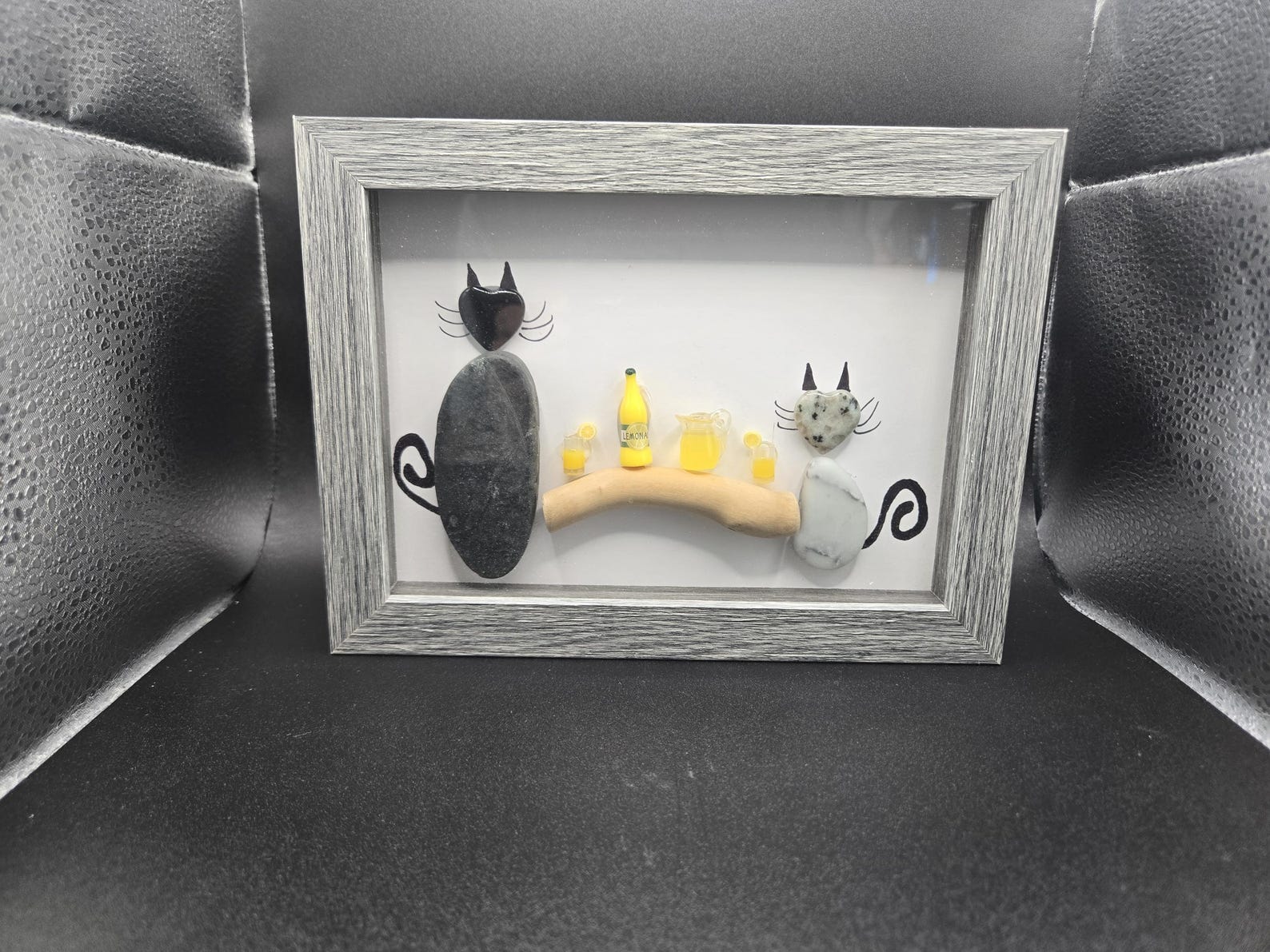 Lemonade Stand Cats Shadow Box Art - Etsy