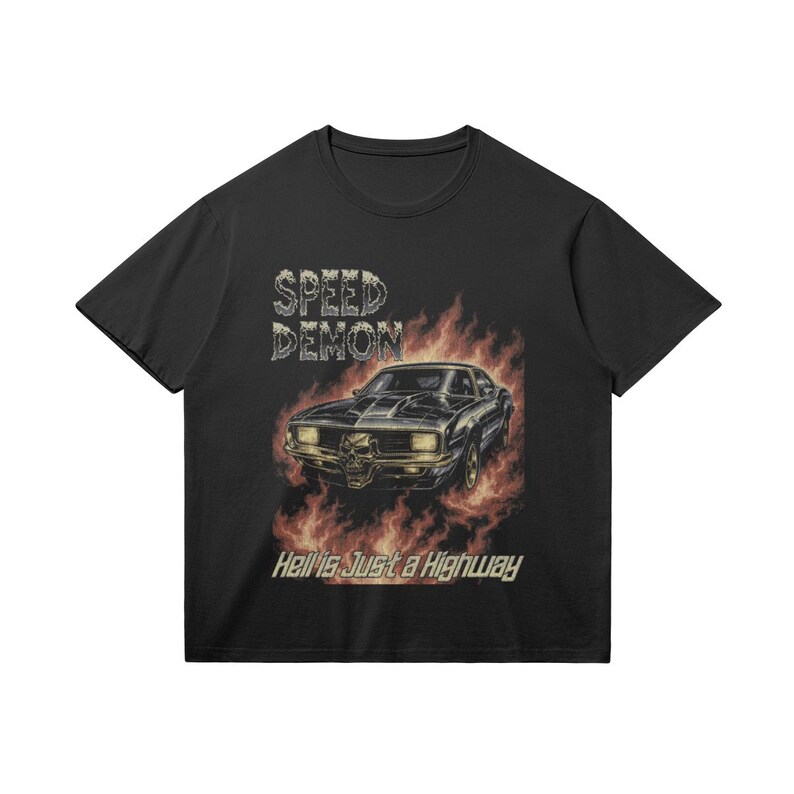 Speed Demon – Retro Muscle Car PNG | Hot Rod Chrome Flames T-shirt ...