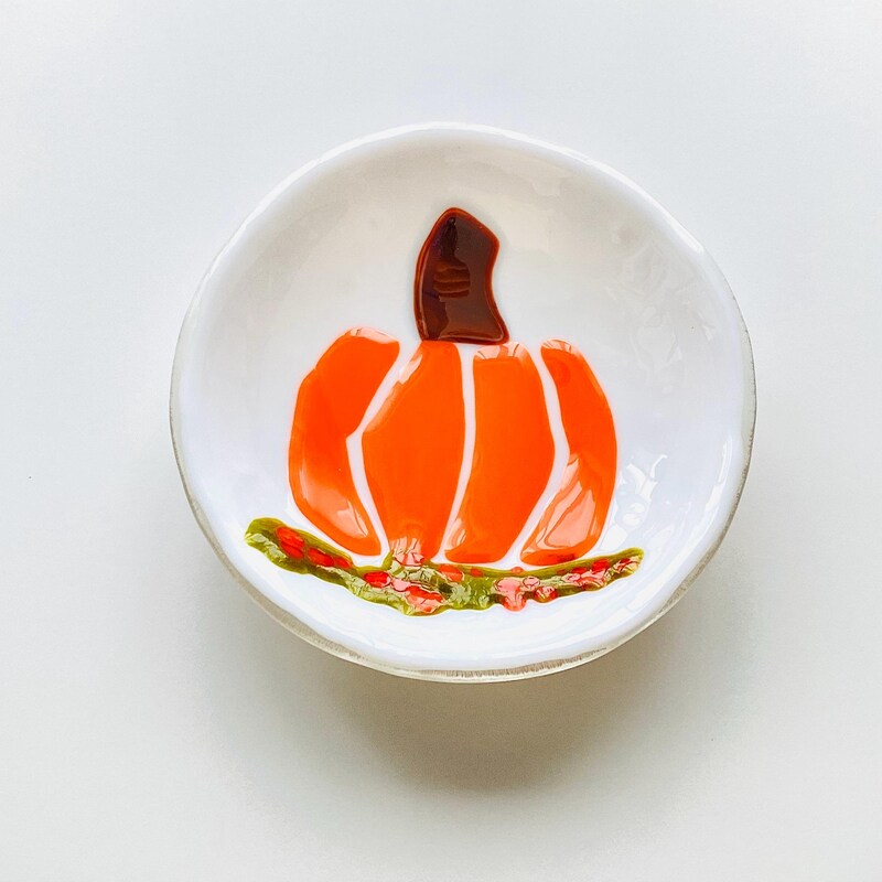 Fused Glass Pumpkin - Etsy