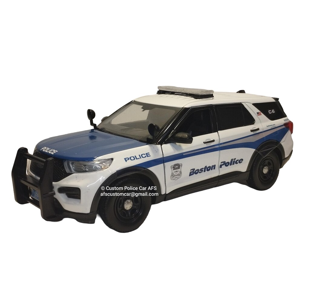 Boston Police Car 2022 Ford Explorer Model Car 1:24 Scale Diecast ...