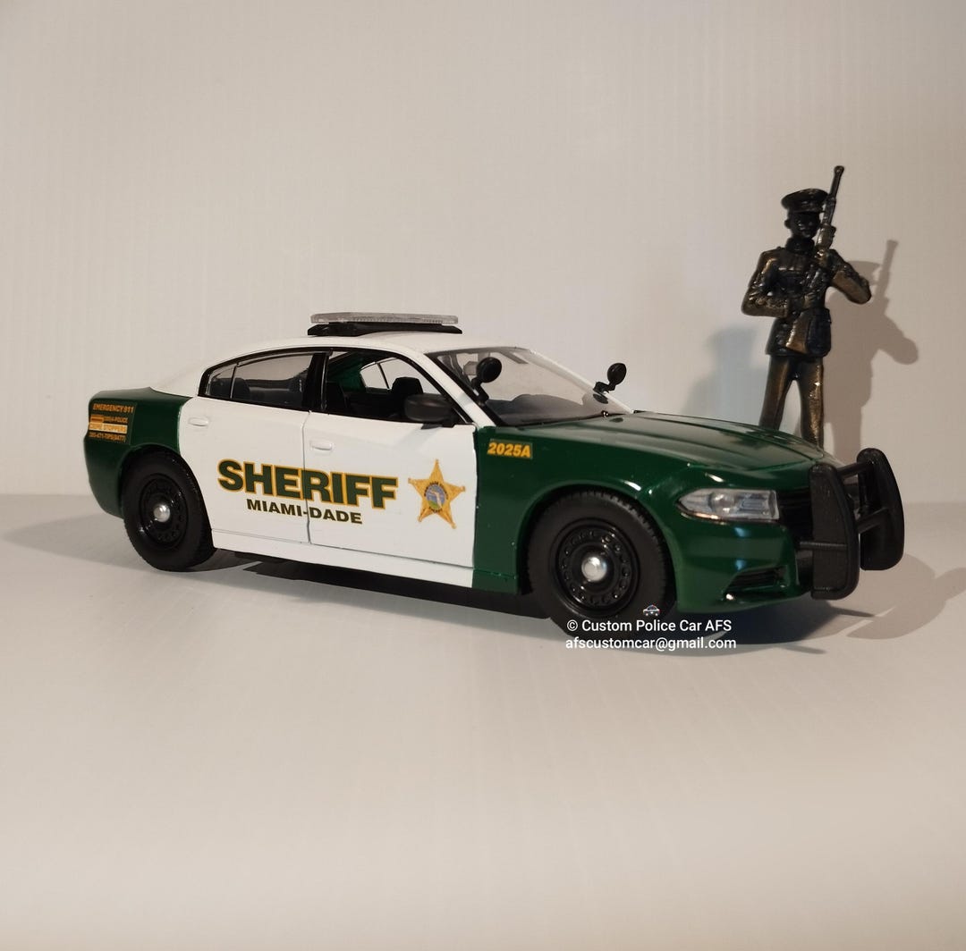 Miami Dade Sheriff Police 2023 Dodge Charger Diecast Model Car 1:24 ...