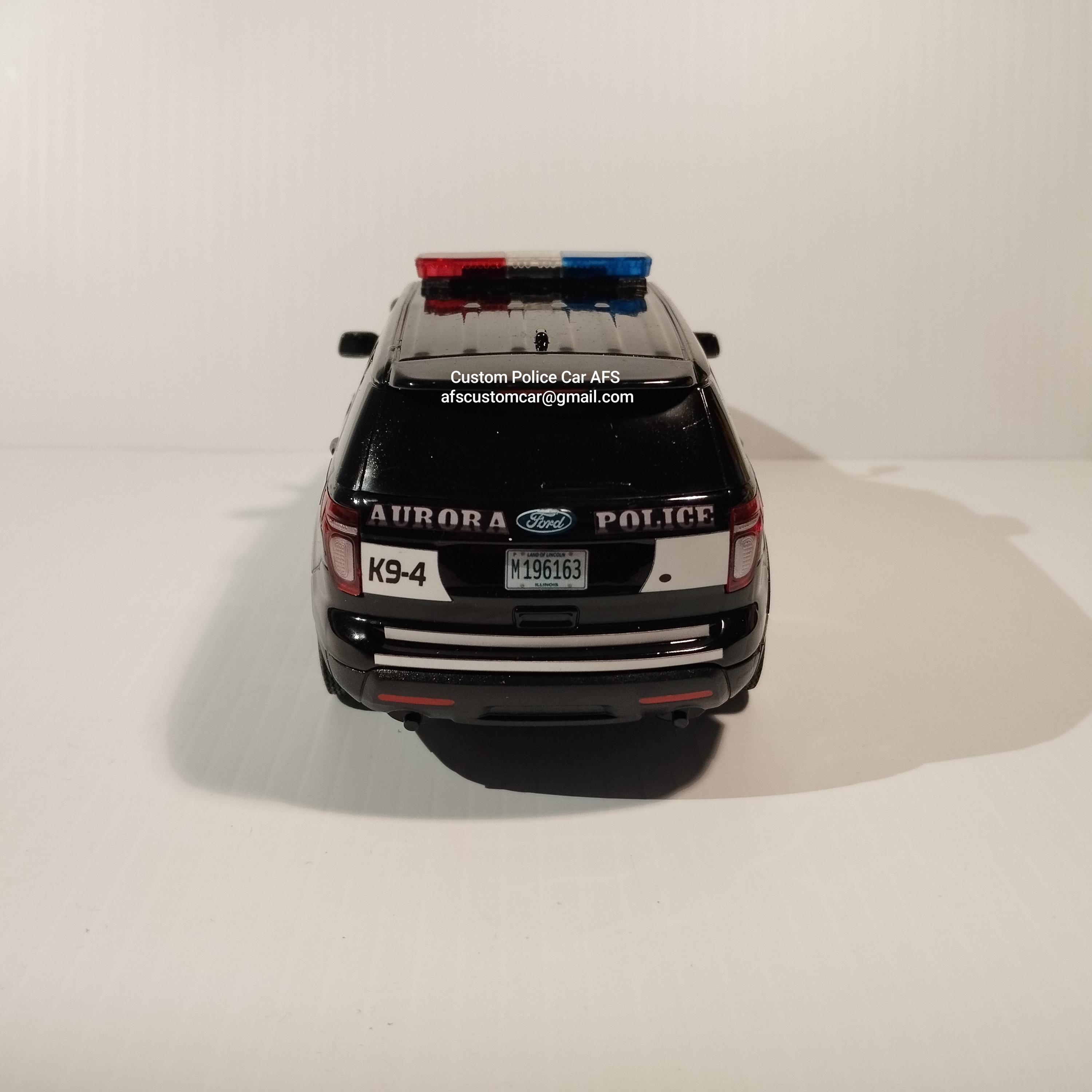 Aurora (IL) Police K9 Police Model Car 2015 Ford Explorer With Working ...
