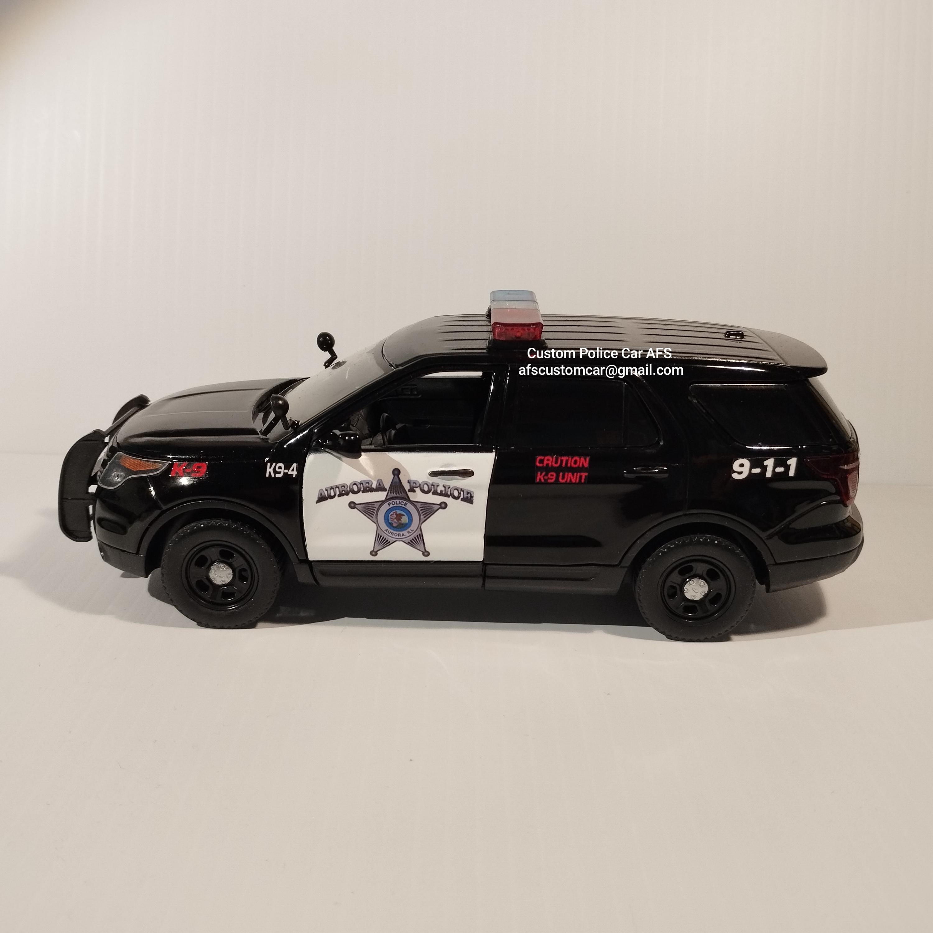 Aurora (IL) Police K9 Police Model Car 2015 Ford Explorer With Working ...