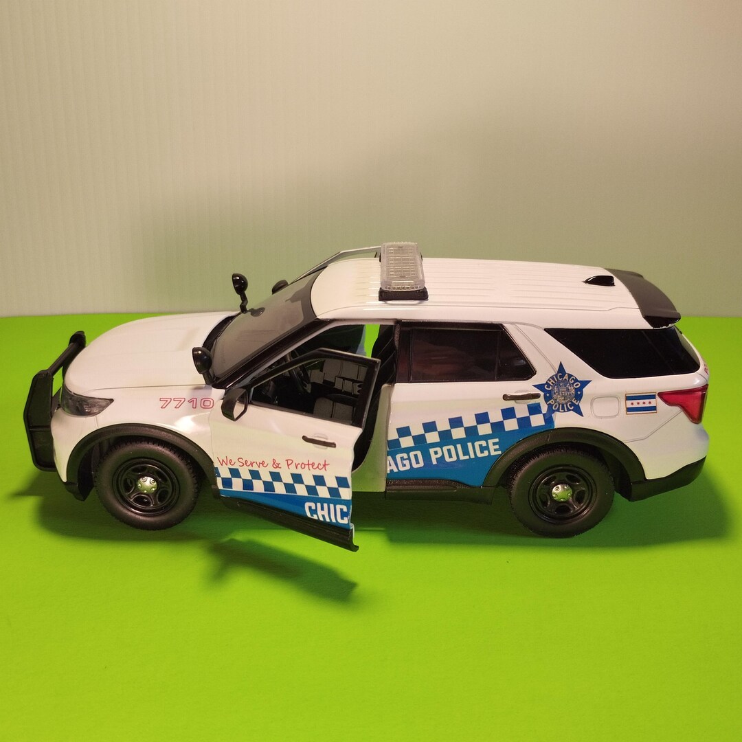 Chicago Police Model Car 2022 Ford Explorer Diecast 1:24 Scale / Custom ...