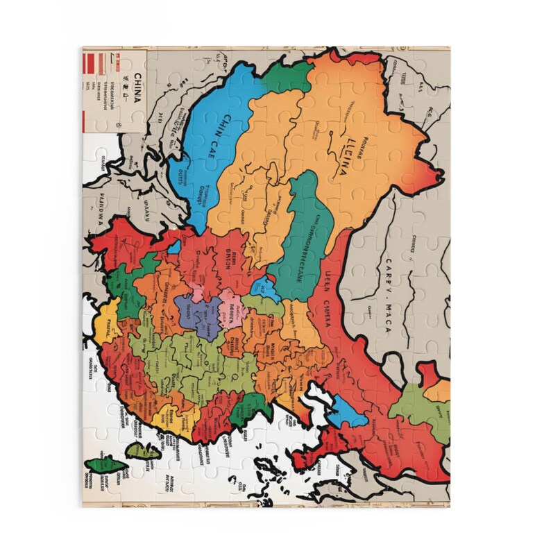 China Map Puzzle (120, 252, 500-piece) - Educational Jigsaw for ...