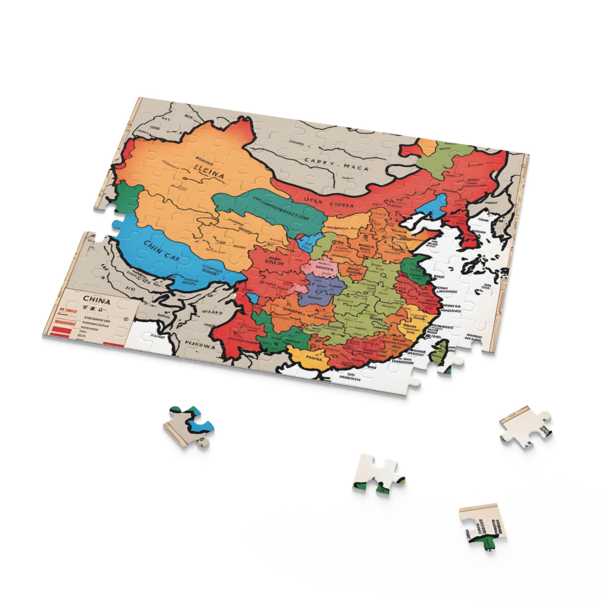 China Map Puzzle (120, 252, 500-piece) - Educational Jigsaw for ...