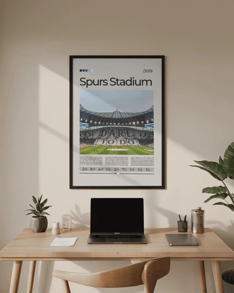 Tottenham Stadium Art Print: Fan Poster - Etsy