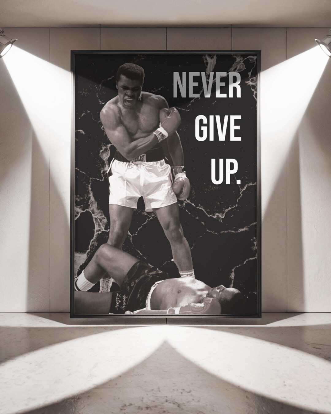 Never Give up - Inspirational Poster - Motivational Wall Art Gift - Etsy