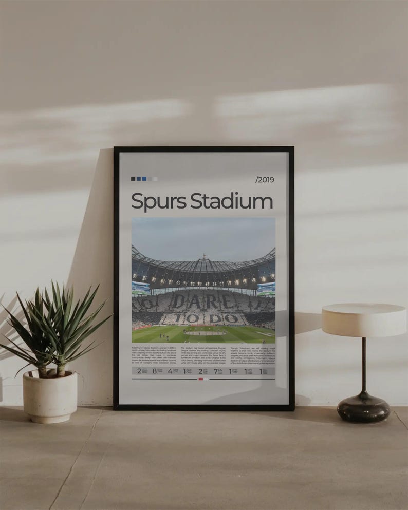 Tottenham Stadium Art Print: Fan Poster - Etsy