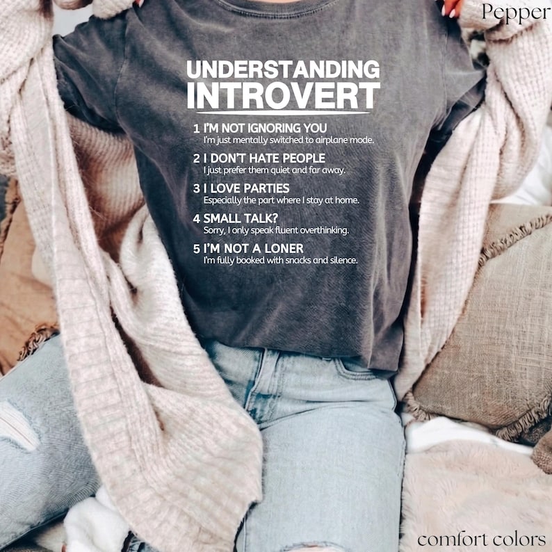 Understanding Introvert Shirt, Funny Introvert Shirt, Introvert Gift ...