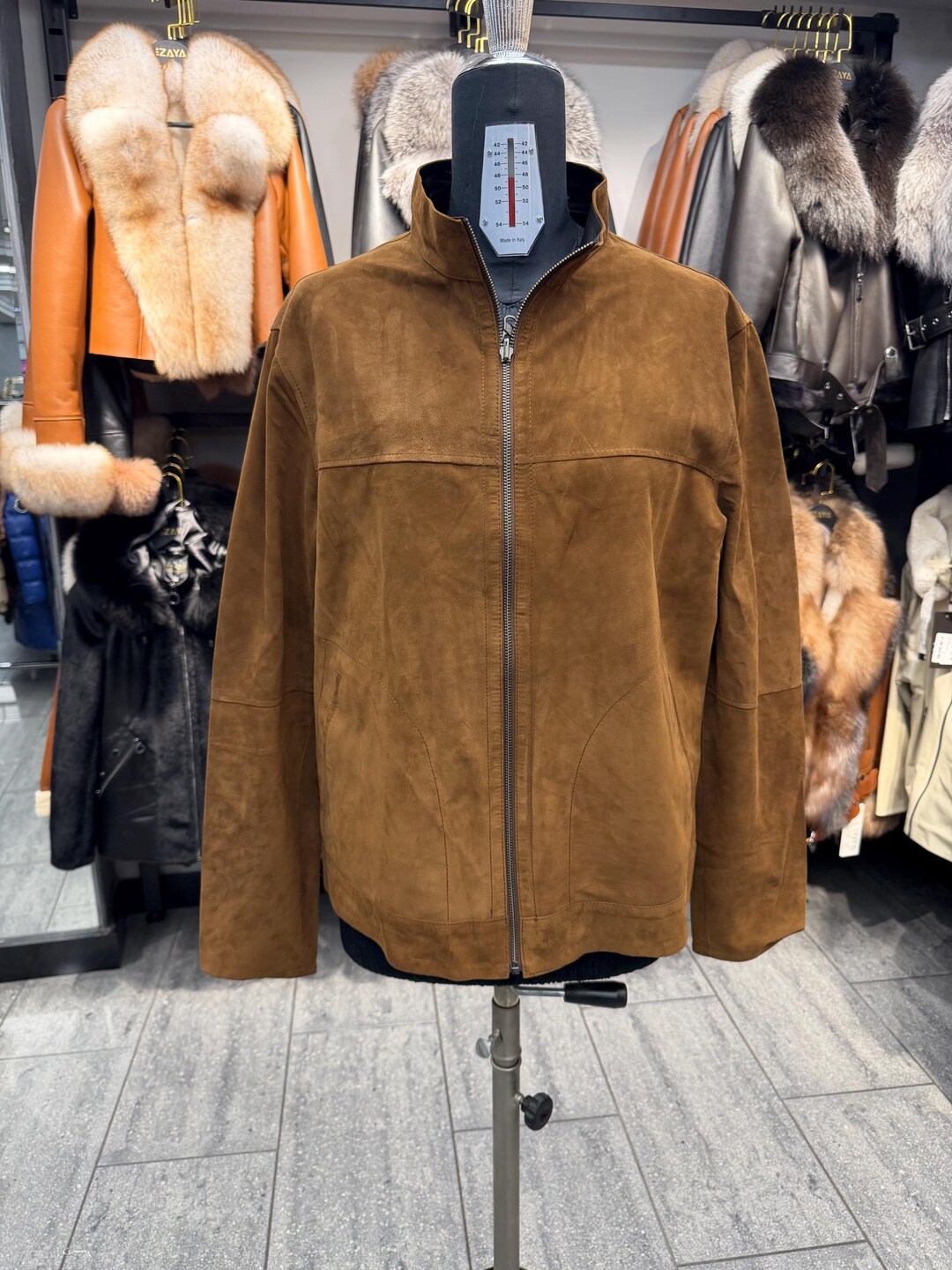 Reversible Men’s Luxury Jacket, Genuine Lambskin & Soft Suede, Two ...
