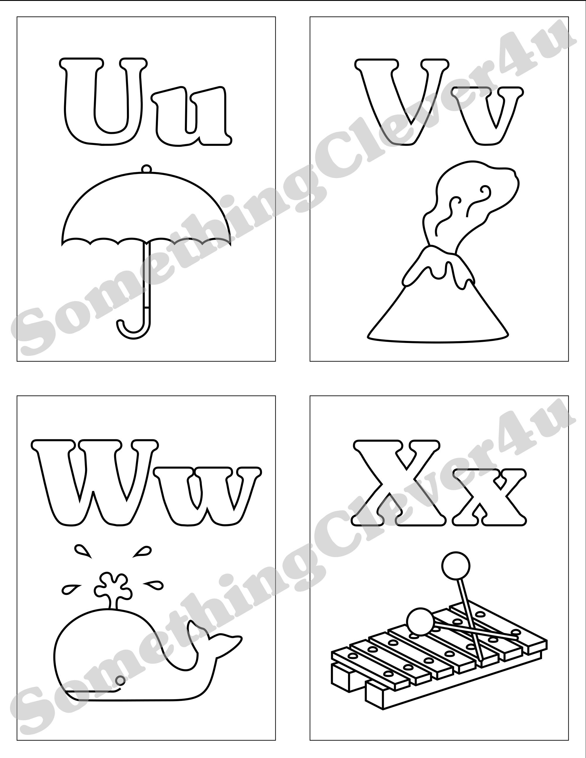 Printable PDF Alphabet & Number Cards Hand Drawn - Etsy