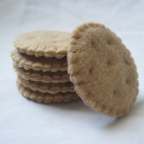 6 Felt Pretend Play Crackers - Etsy