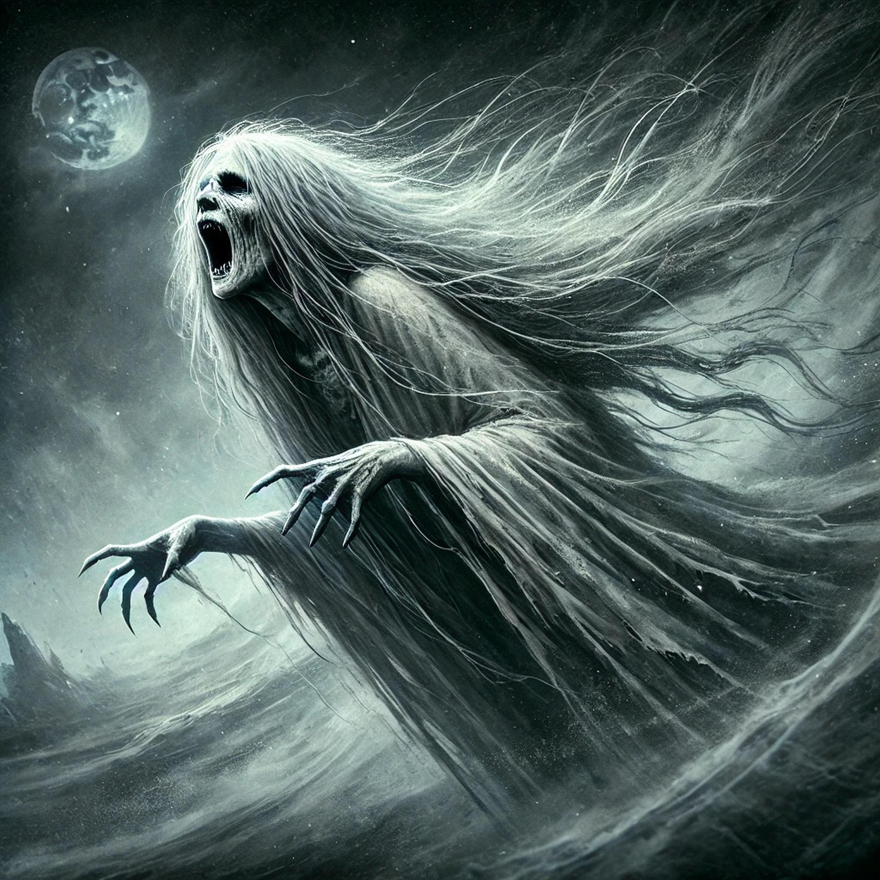 Dark Fantasy Banshee Art Bundle – 5 High-resolution Ai-generated Prints ...