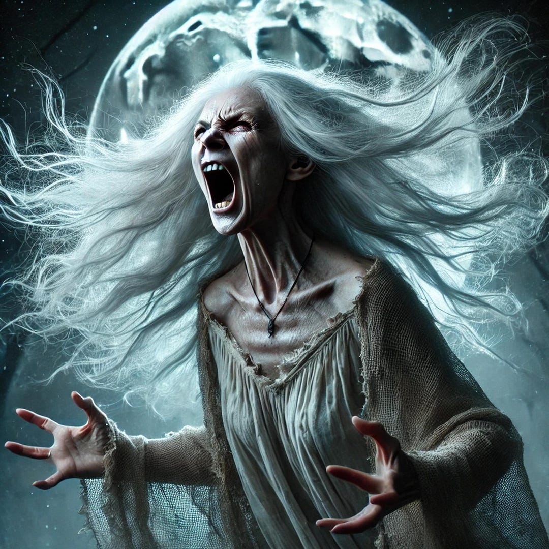 Dark Fantasy Banshee Art Bundle – 5 High-resolution Ai-generated Prints ...