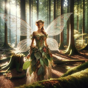 Enchanted Forest Fairy Digital Art | 2 Mystical Fairies | Fantasy Wall ...