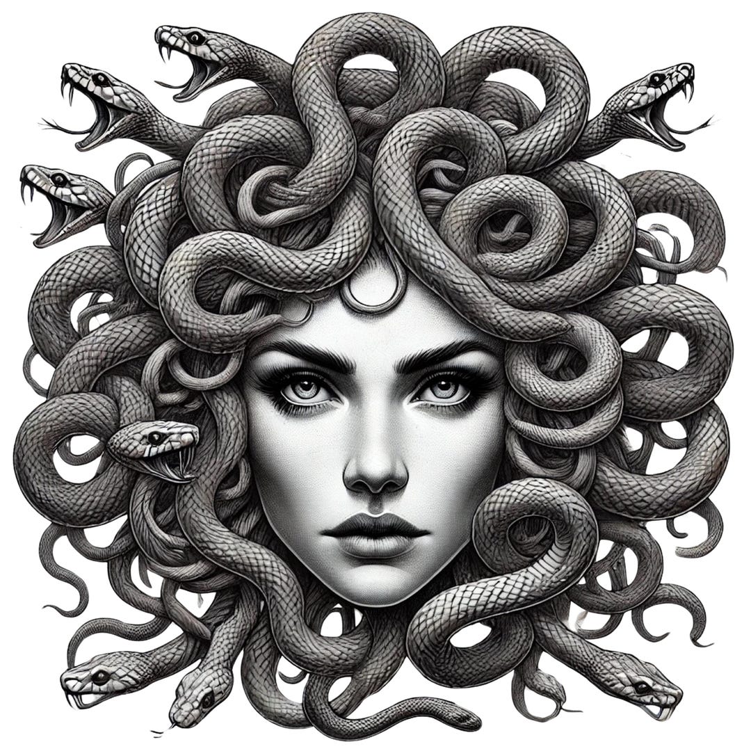 Medusa Vinyl Decal Sticker – Mythical Feminine Power | Bubble-free ...
