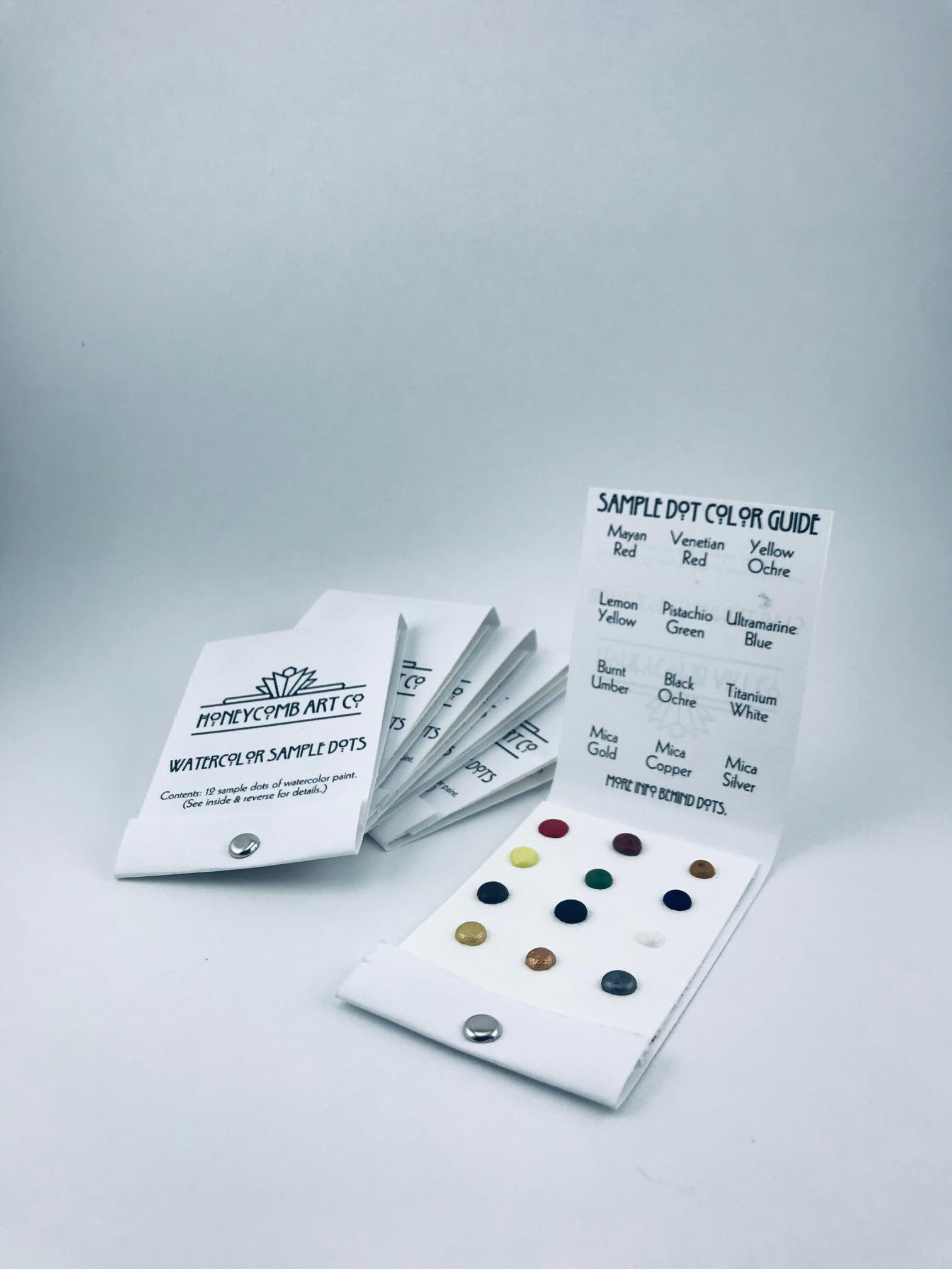Watercolor Dot Booklet - Contains 12 Sample Paint Dots in a Paper ...