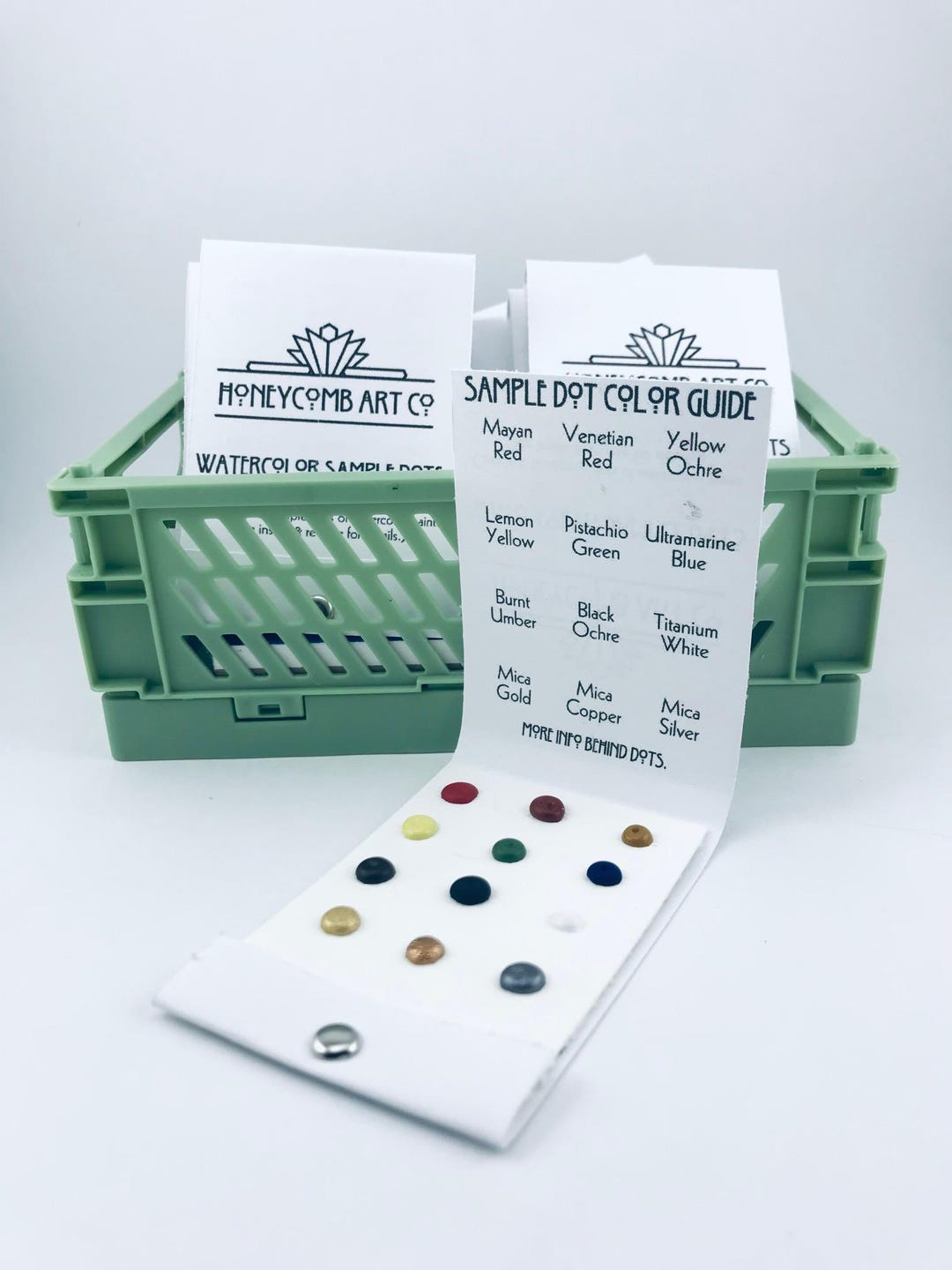 Watercolor Dot Booklet - Contains 12 Sample Paint Dots in a Paper ...