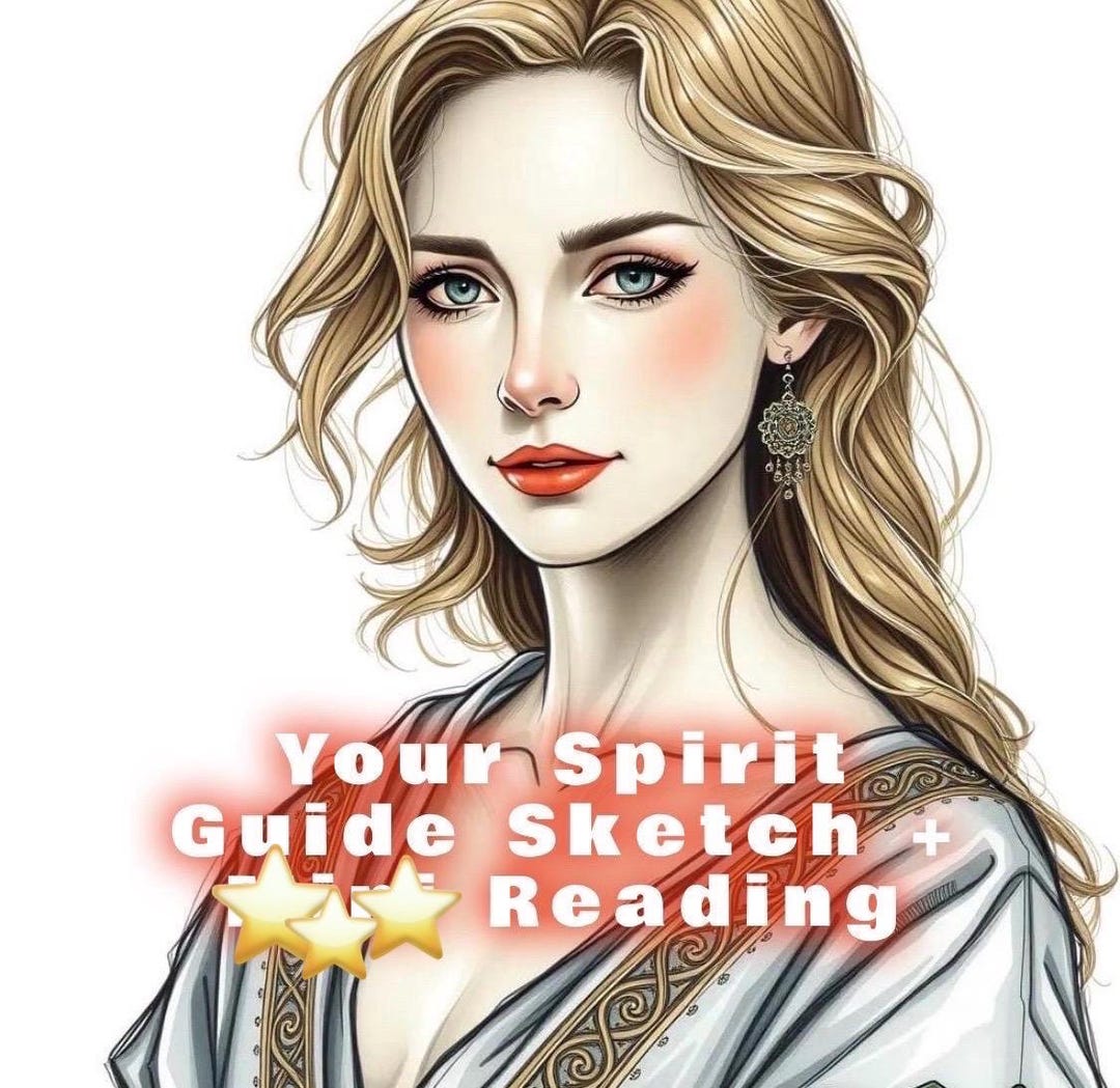 Spirit Guide Reading and Drawing: Tarot-based Appearance Sketch for ...