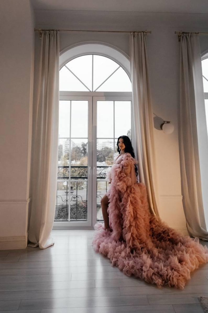 Luxury Fluffy Tulle Robe – Perfect for Photoshoots, Bridal Mornings ...