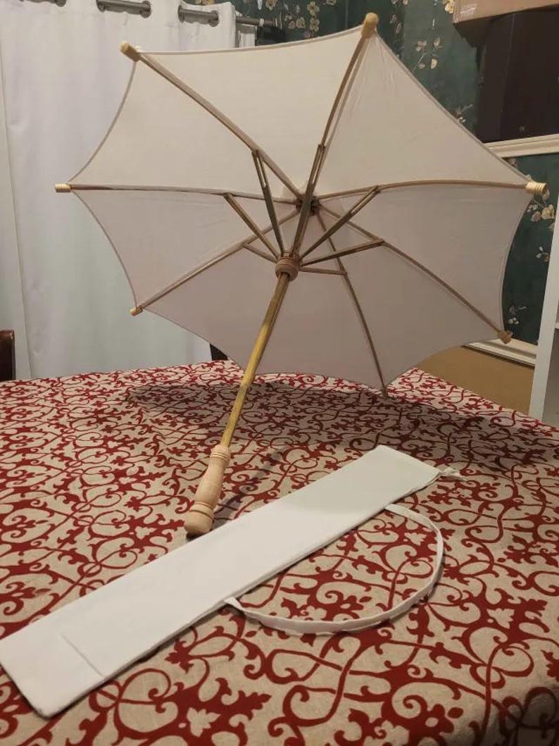 Blank Cotton and Bamboo Parasol - Etsy