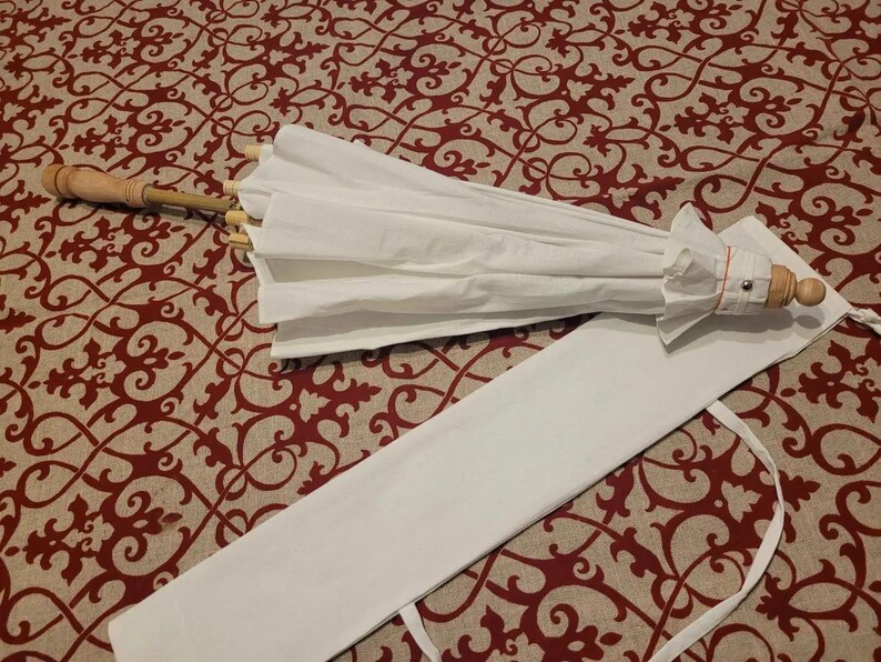 Blank Cotton and Bamboo Parasol - Etsy
