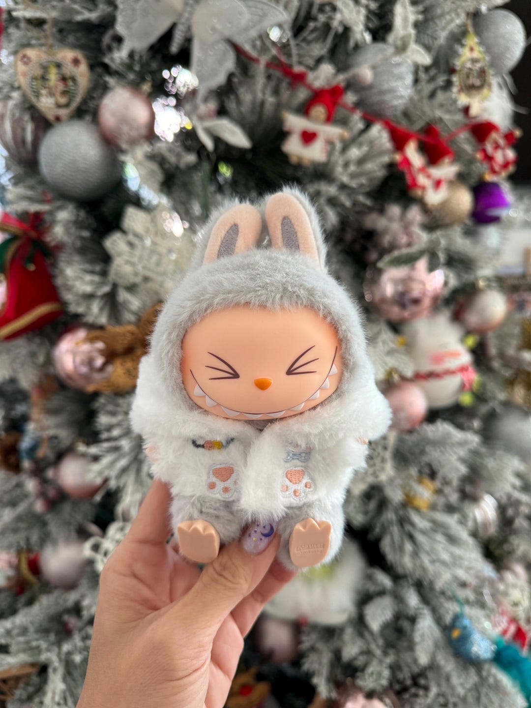 Labubu Doll Outfit / Bear Winter Jacket White - Etsy