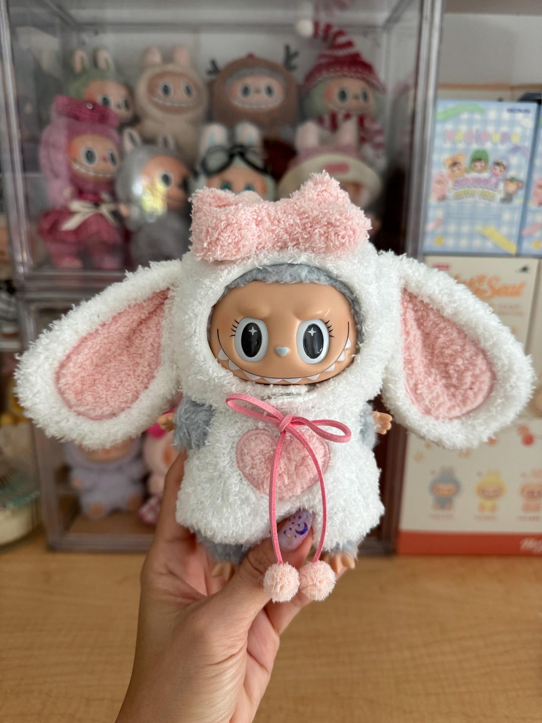 Labubu Outfit Pink White Bunny - Etsy