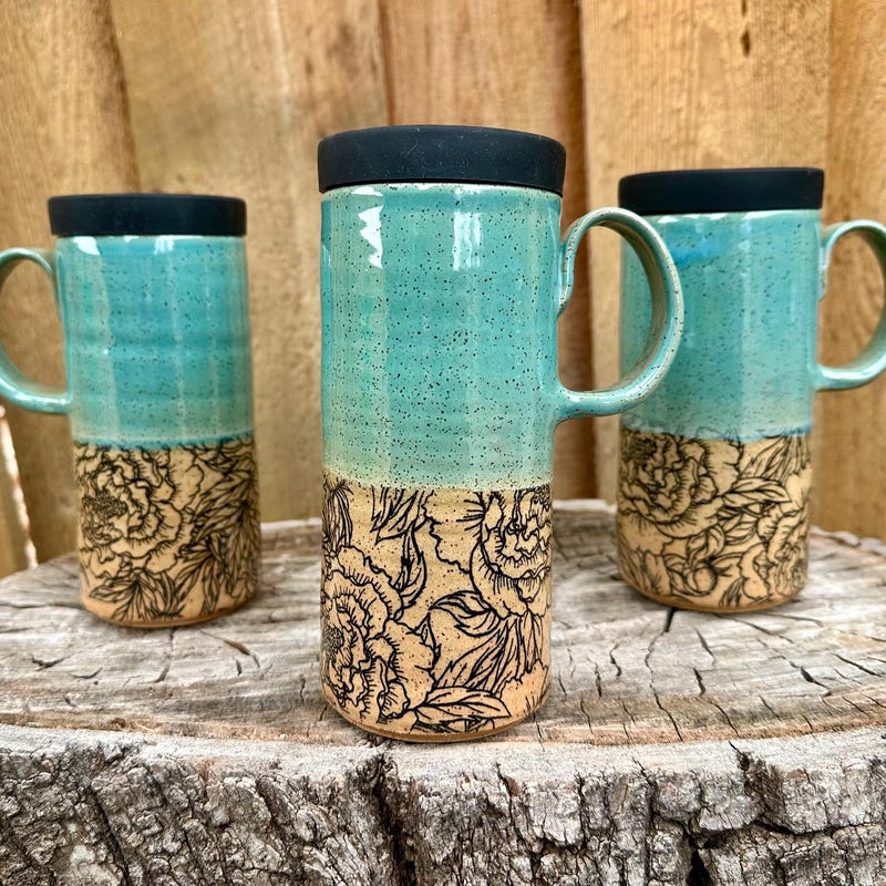 Ceramic Travel Mug - Etsy