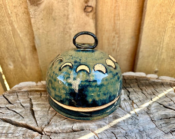 Handmade Moon Phase Butter Dish | Speckled Clay With Layered Glaze ...