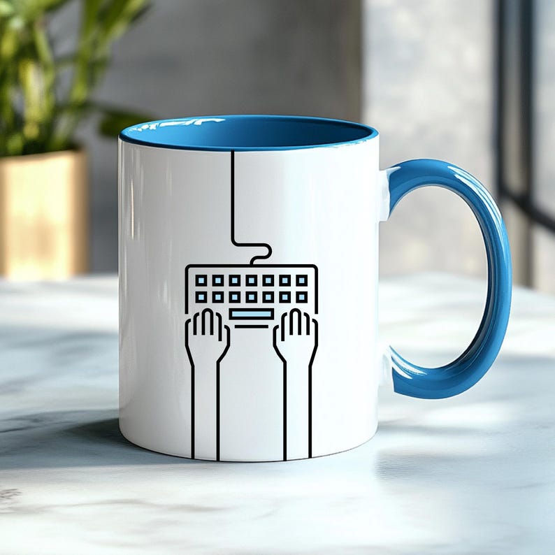 Rig Keyboard Mug Gift | Perfect for Gamers | Keyboard Design Coffee and ...